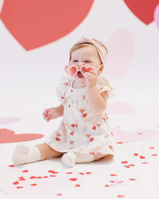 Flutter Dress, Heart Balloons – Lily Valley Baby